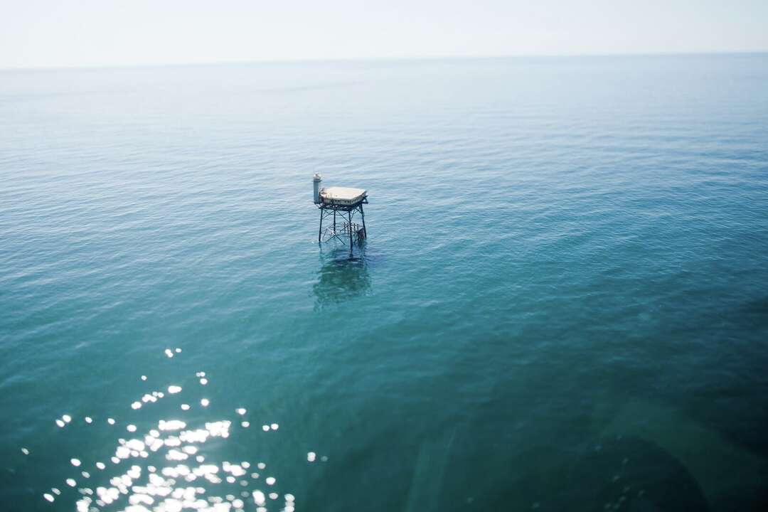 Man converts offshore Coast Guard station into the Frying Pan Tower, a ...