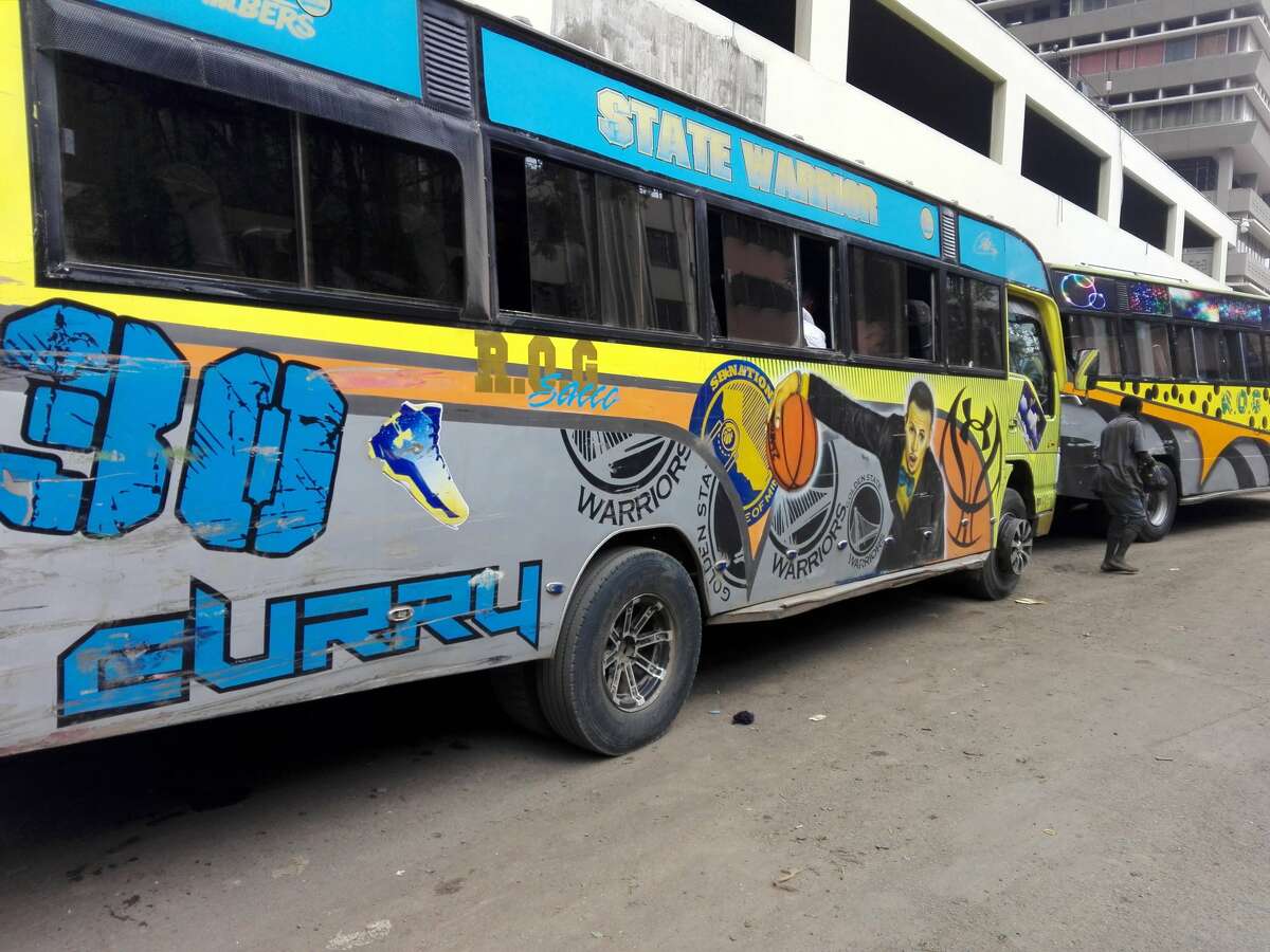Kenyan transit bus spotted with over-the-top Steph Curry design