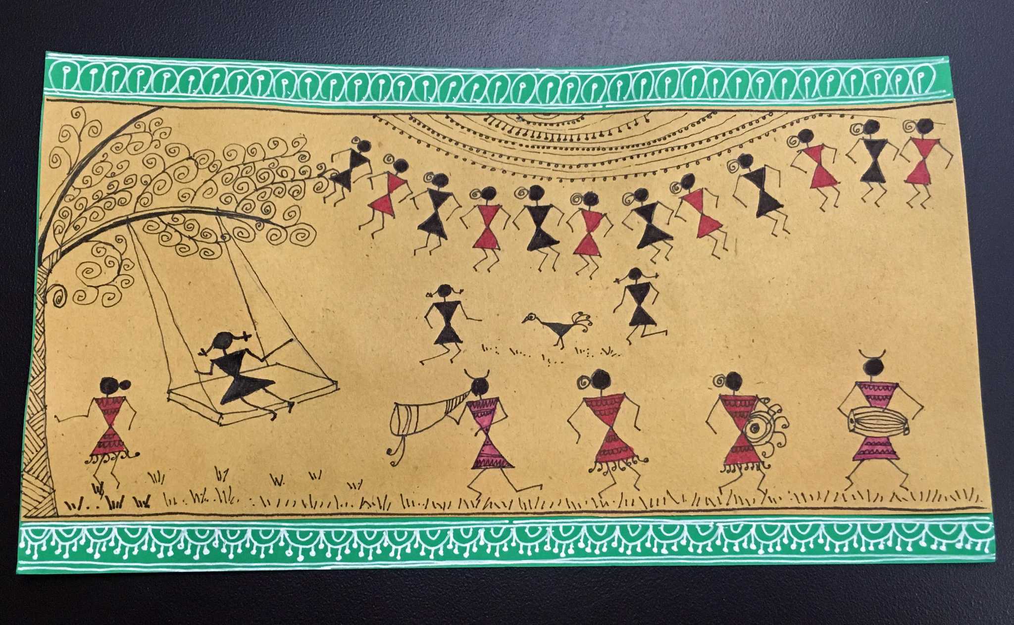 Stamford artist passionate about Warli, a centuries-old art form from India
