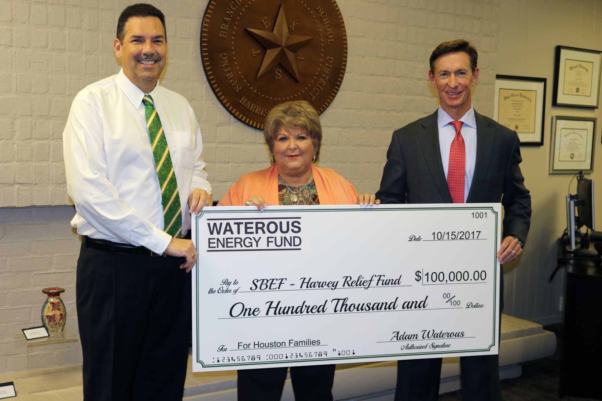 Waterous Energy Fund donates $100,000 to Spring Branch Education ...