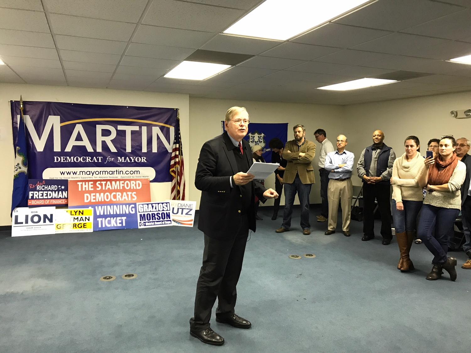 Martin wins second term as Stamford’s mayor