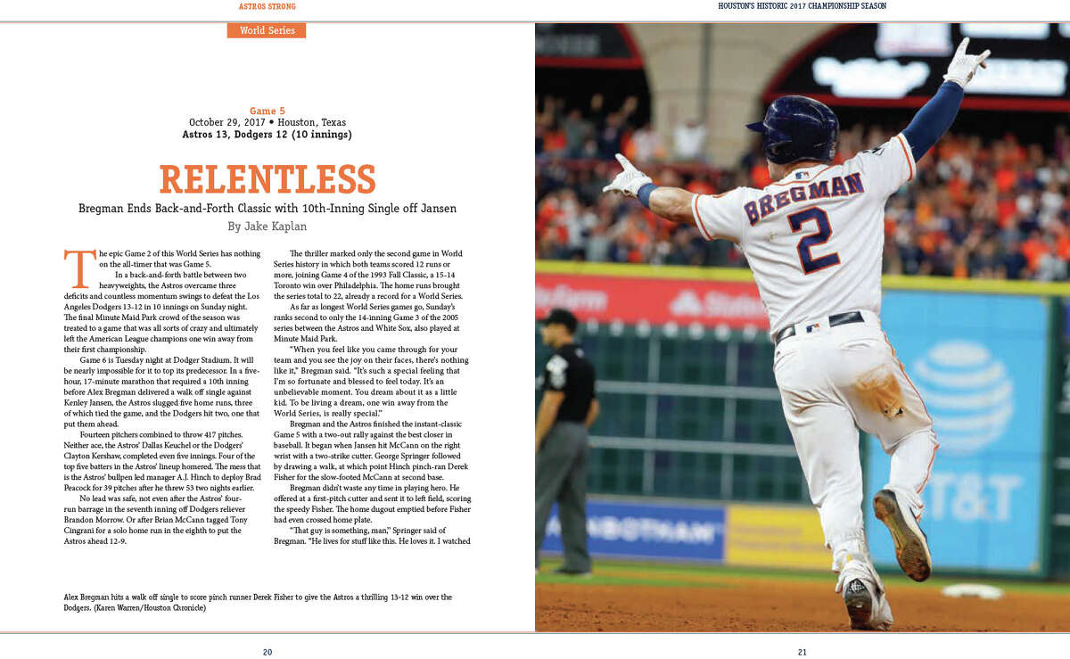 Houston Chronicle releases 'Astros Strong' World Series commemorative book