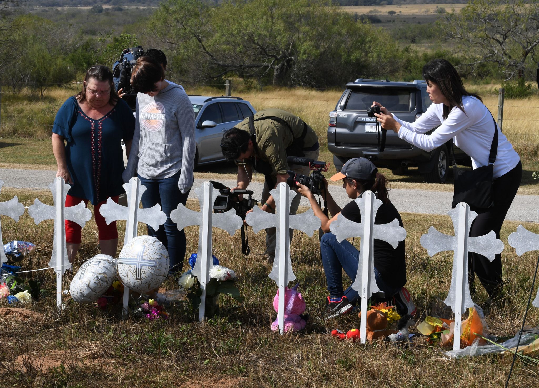 What happens when hundreds of reporters arrive in a town of 600?