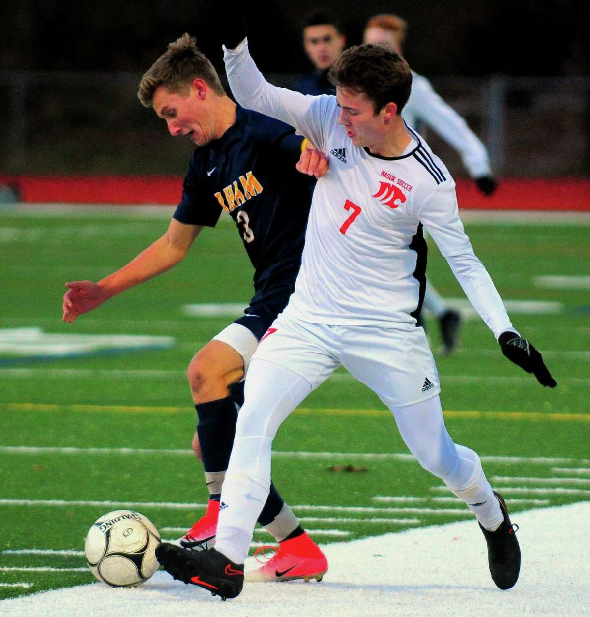 Masuk tops RHAM in boys soccer quarterfinals