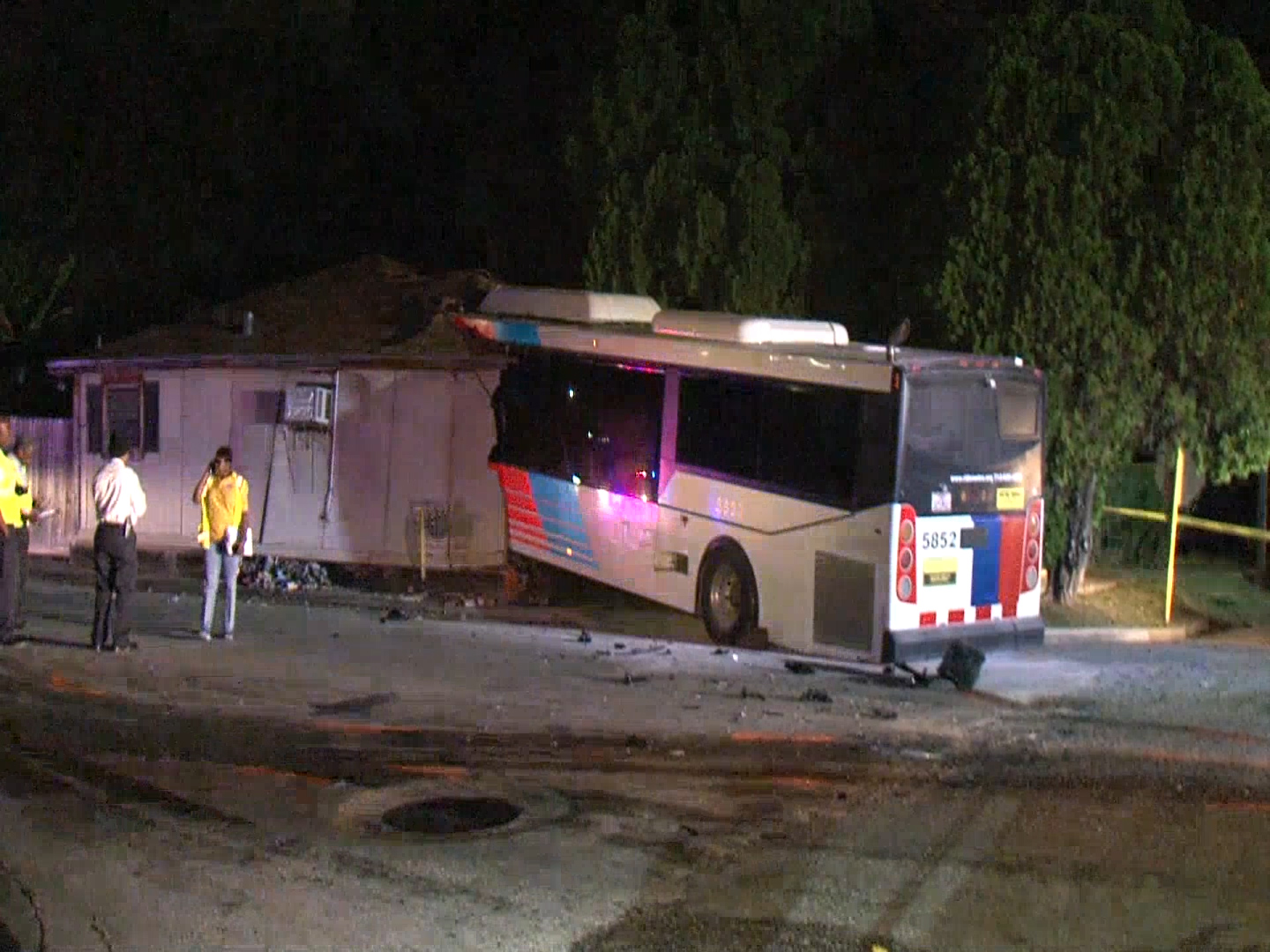Several injured after Metro bus crashes into home