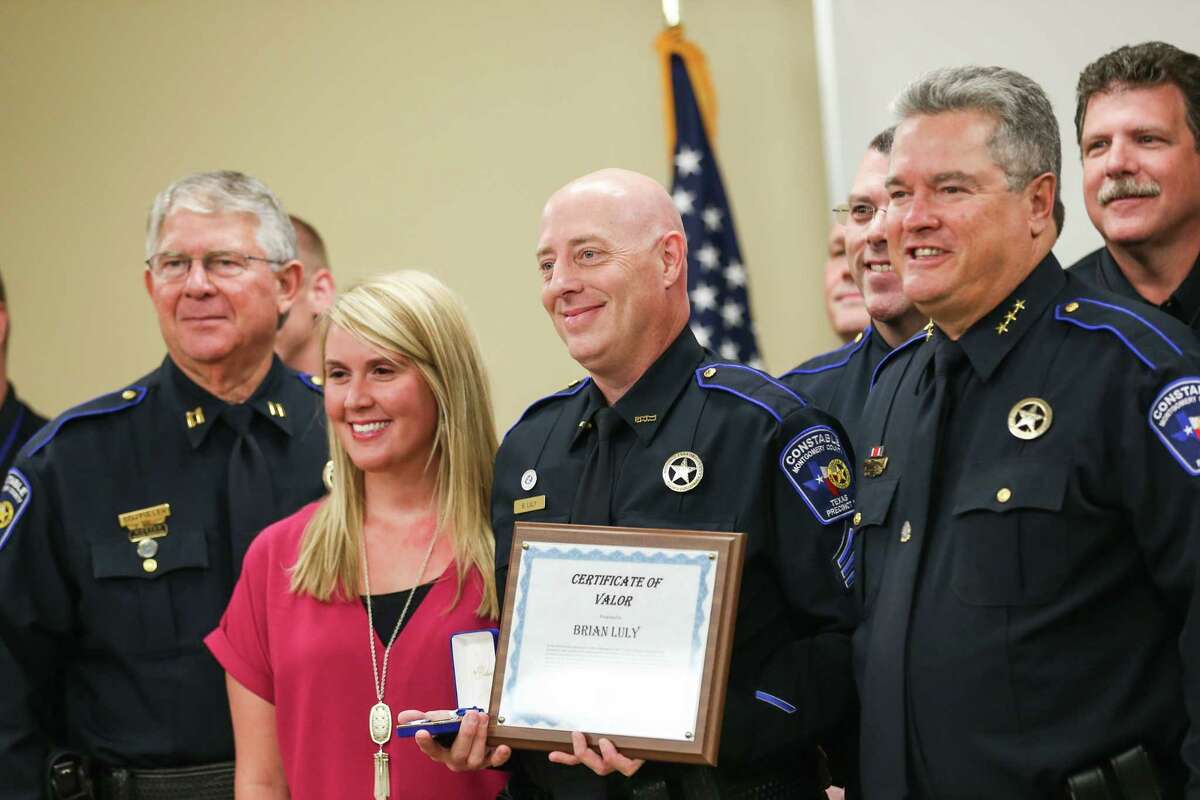Precinct 1 Constable's sergeant honored for disarming suspect in May