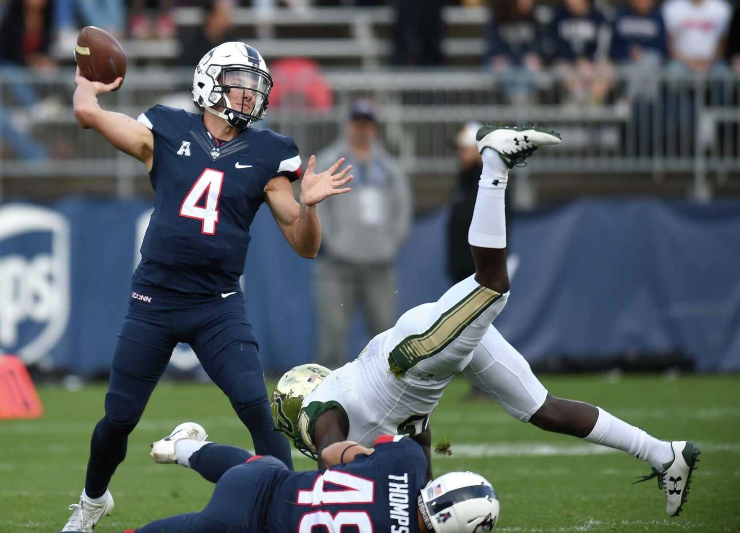 Veteran quarterback Bryant Shirreffs’ run at UConn is over