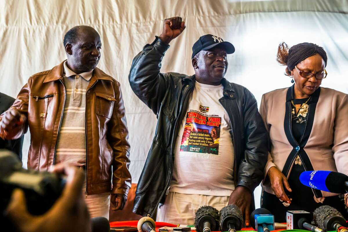 Photos show how the military coup in Zimbabwe looks