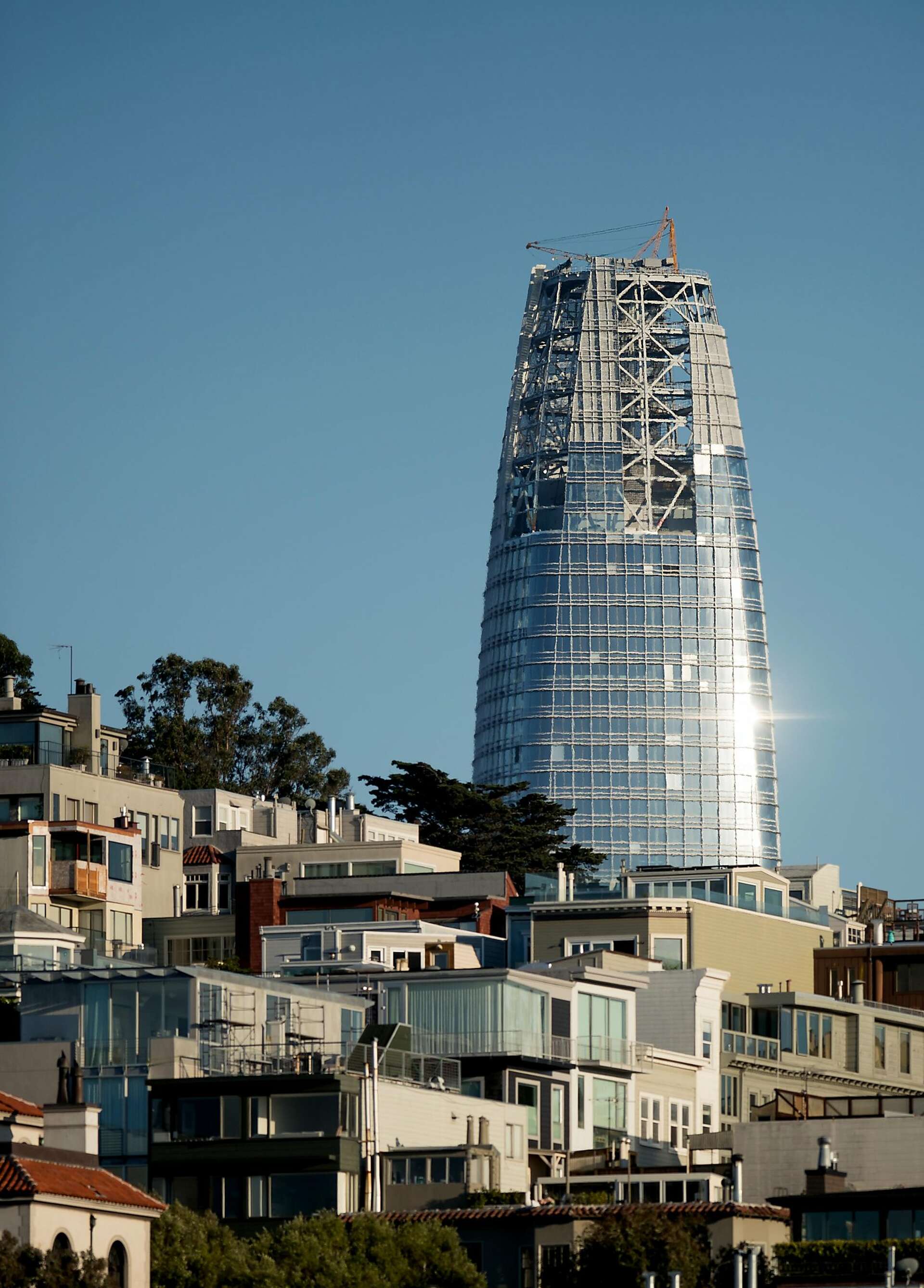 Atop Salesforce Tower, one of the world’s highest works of public art ...