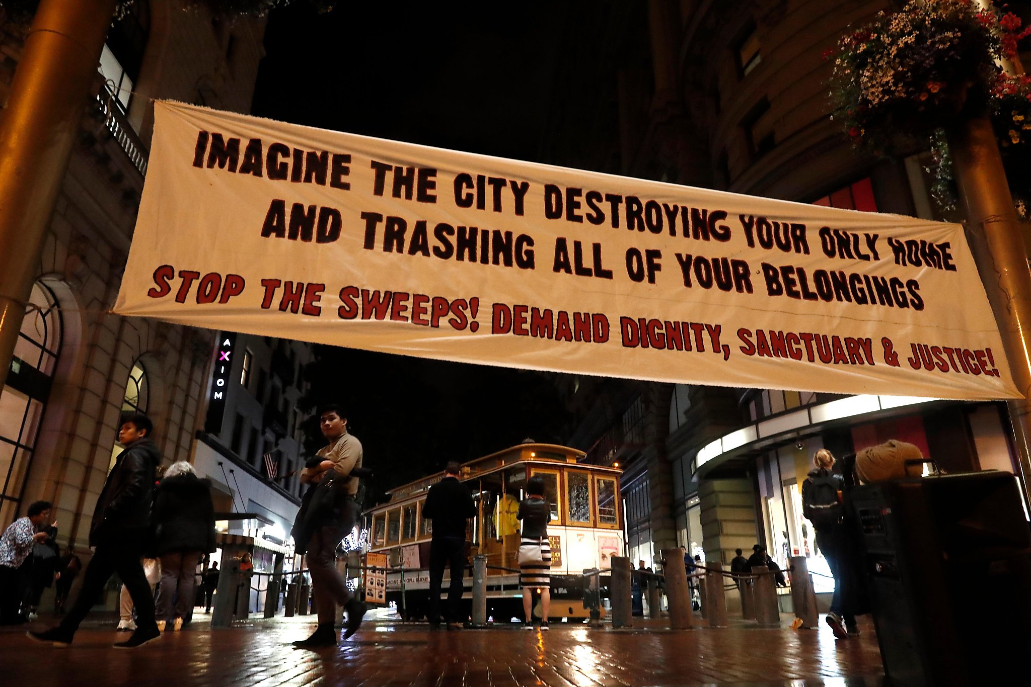 SF homeless, activists camp out to protest tent sweeps
