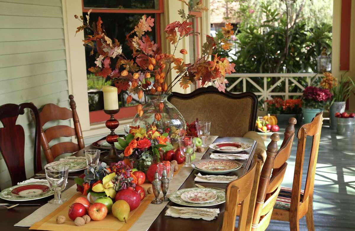 Setting the table and the mood for Thanksgiving