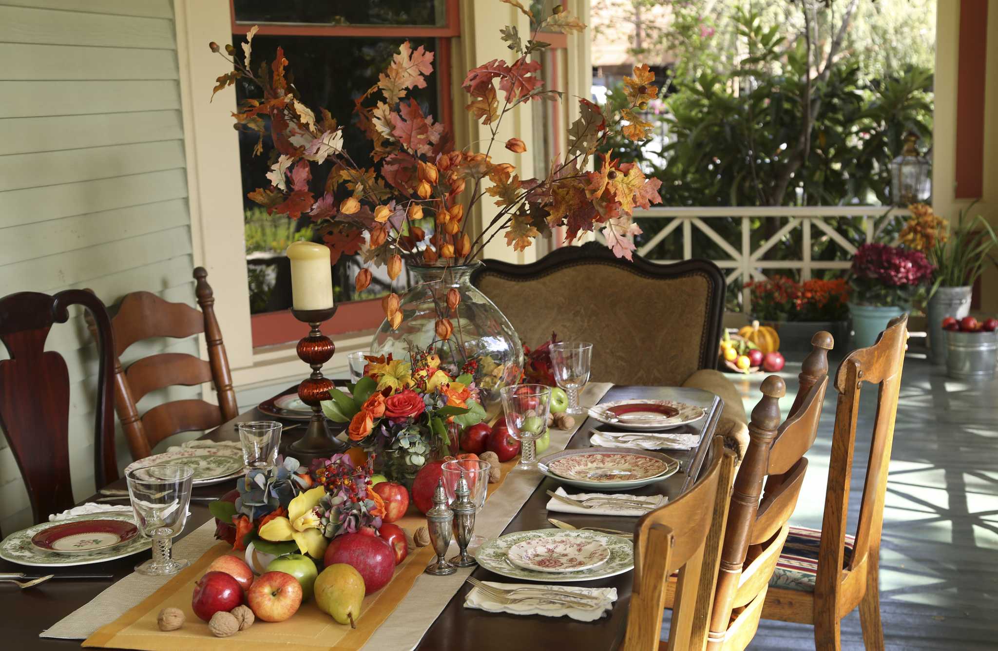 Setting the table and the mood for Thanksgiving