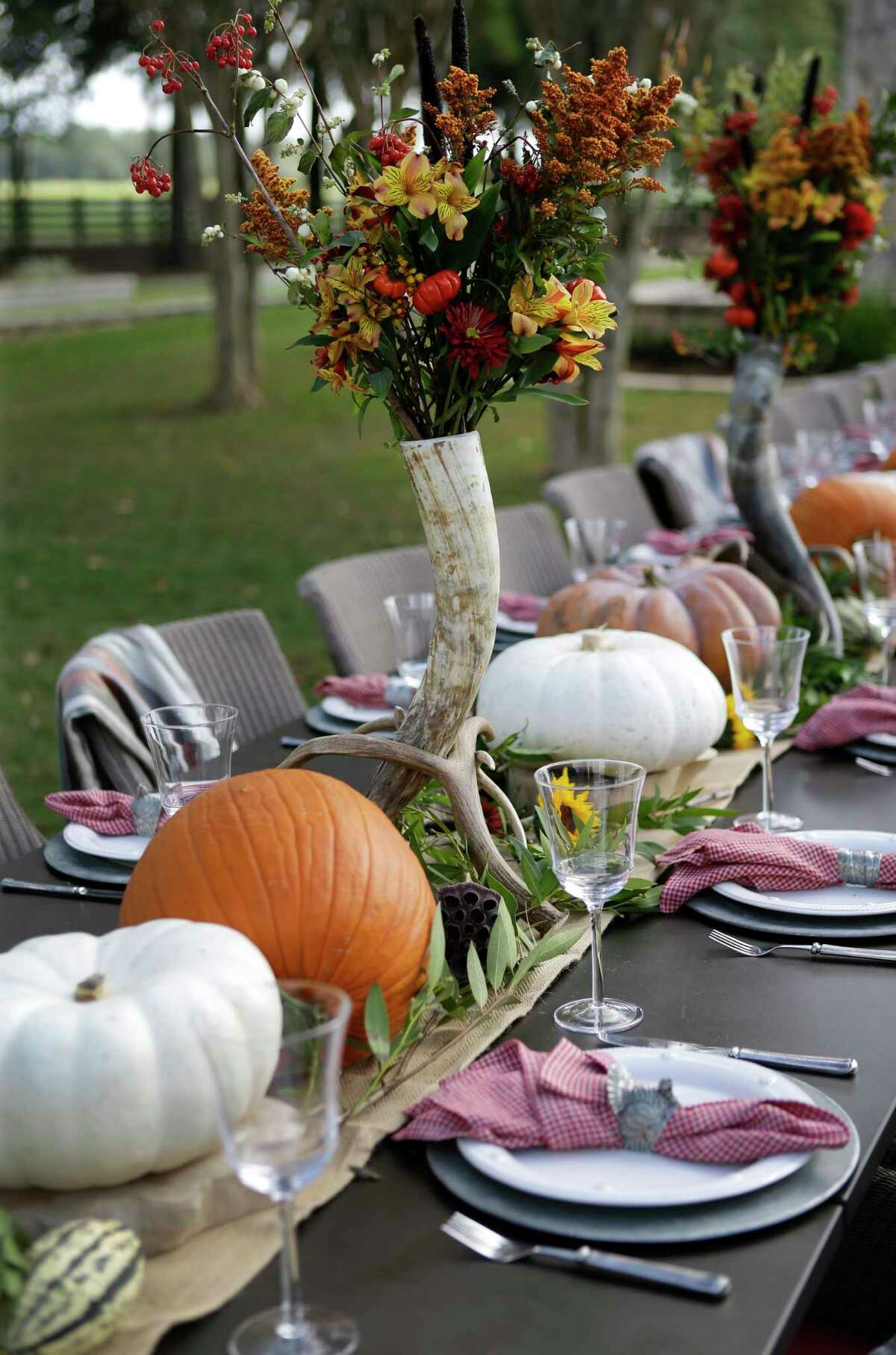 Setting the table and the mood for Thanksgiving