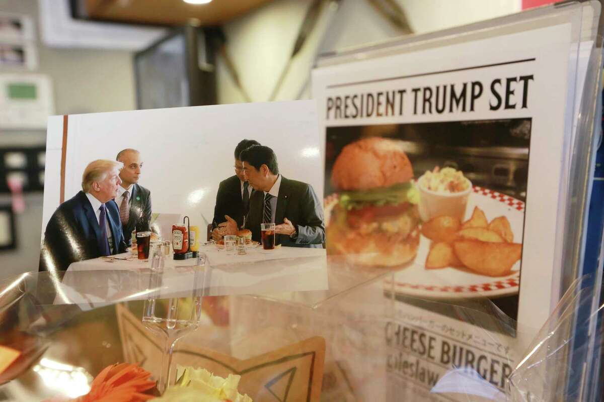 Trump's cheeseburger in Japan still drawing lines