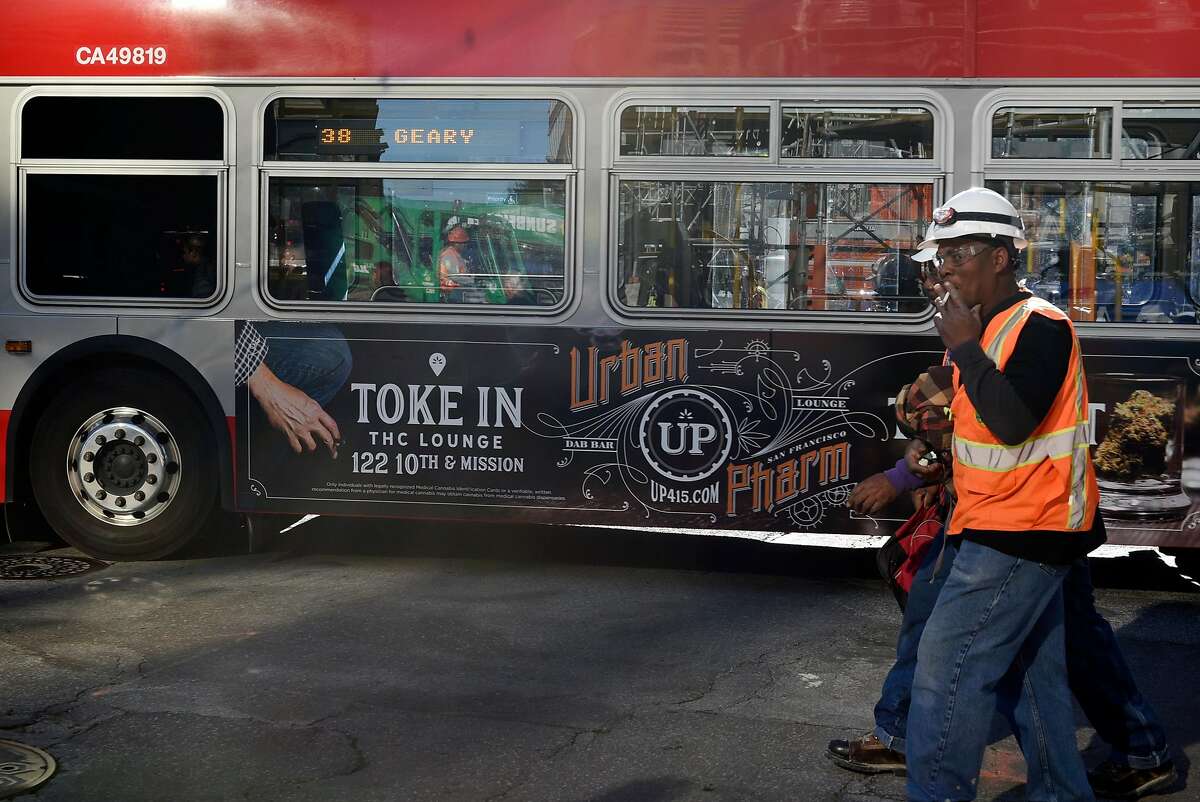Last stop for cannabis advertising on Muni buses, trains, stations and ...