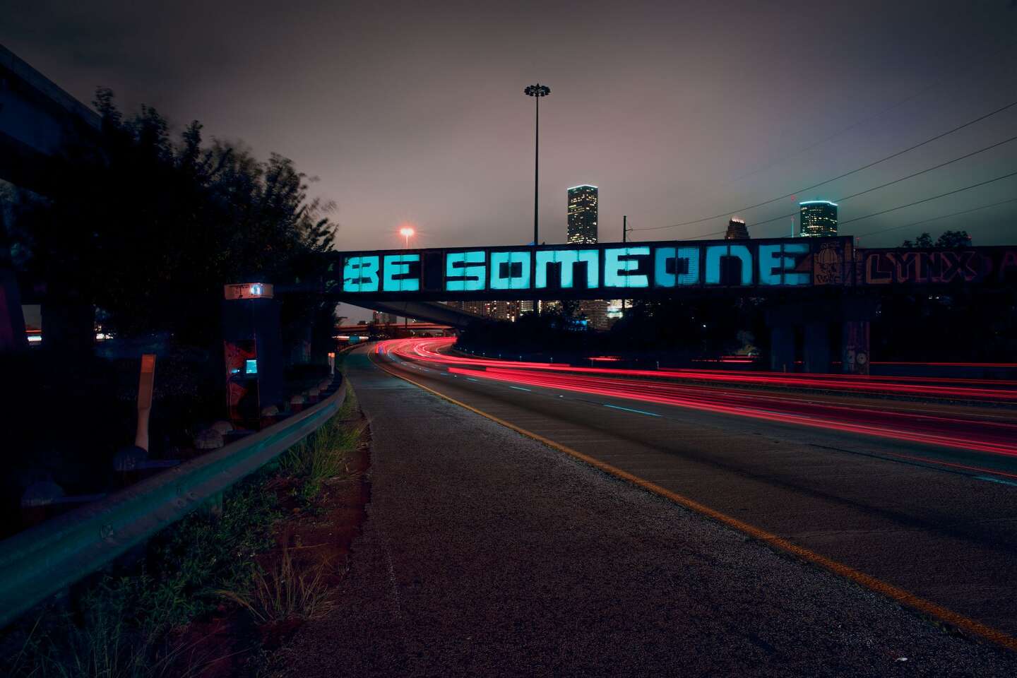 Iconic 'Be Someone' graffiti replaced with 'Wash Ur Hands' on bridge ...