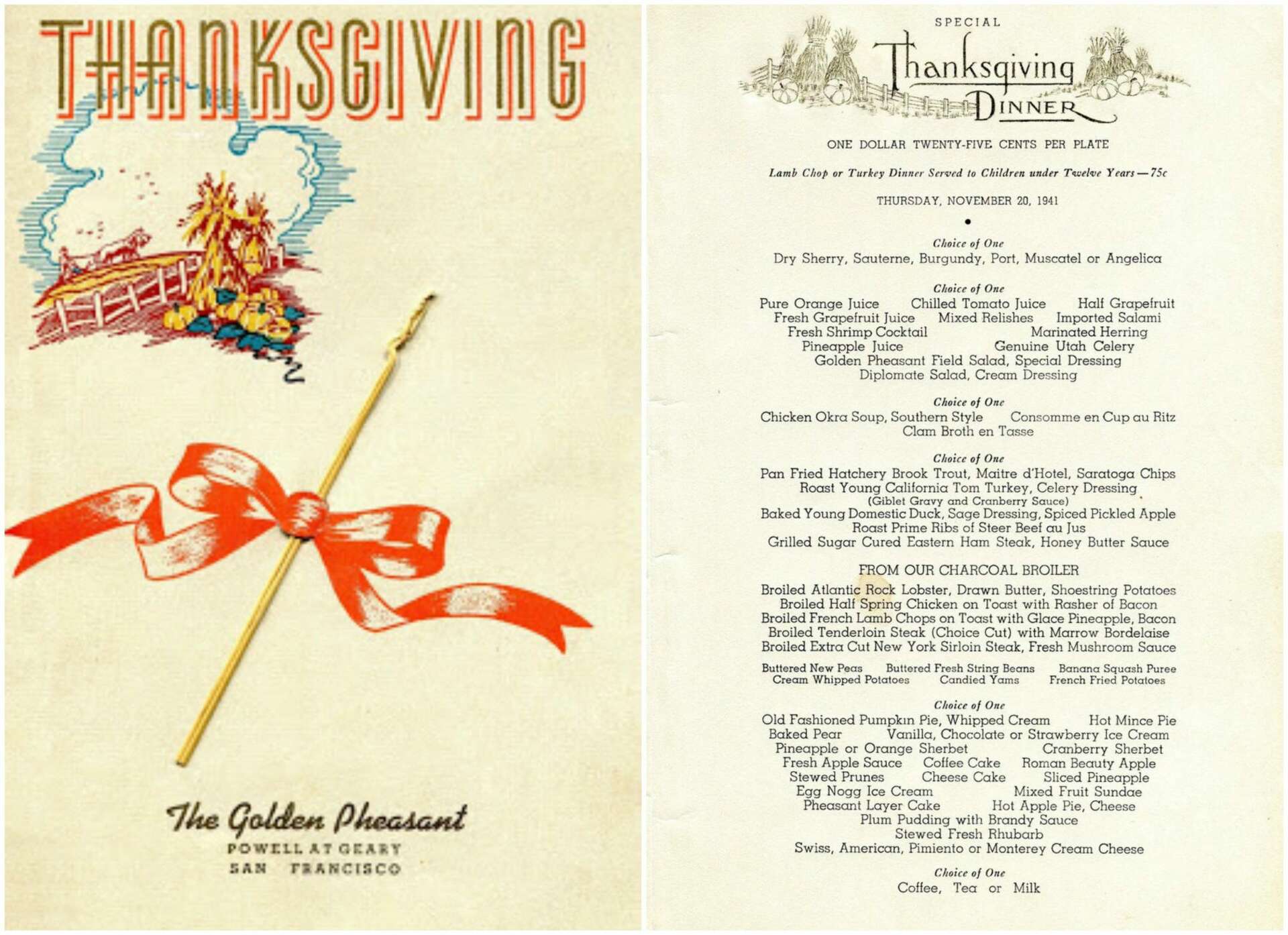 Historic SF restaurant menus show what people were eating on ...