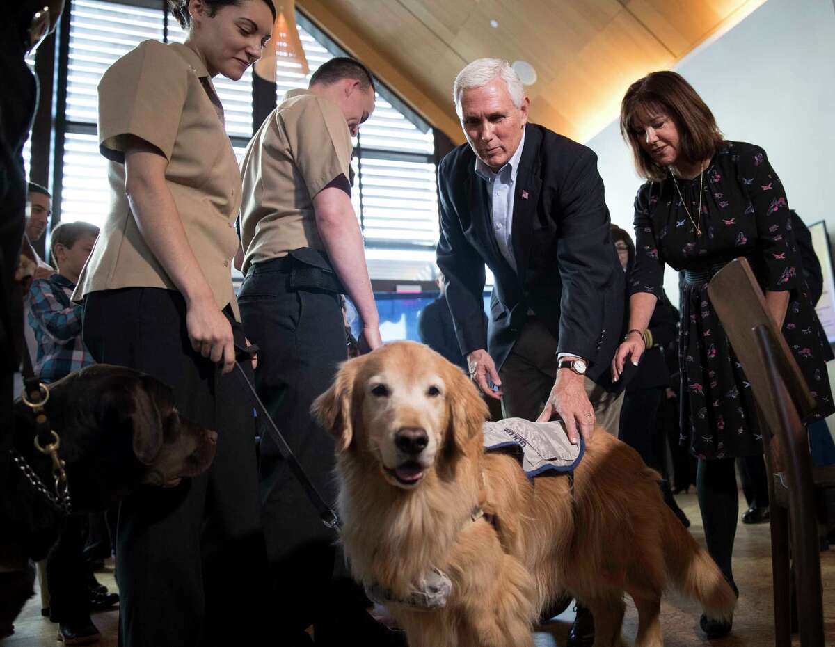 Vice President Mike Pence visits injured service members at military ...