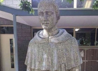 Why did Catholic school cover its new statue? Have a look