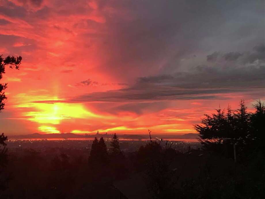 Photos: Gorgeous Thanksgiving sunset colors the Bay Area as crimson as ...