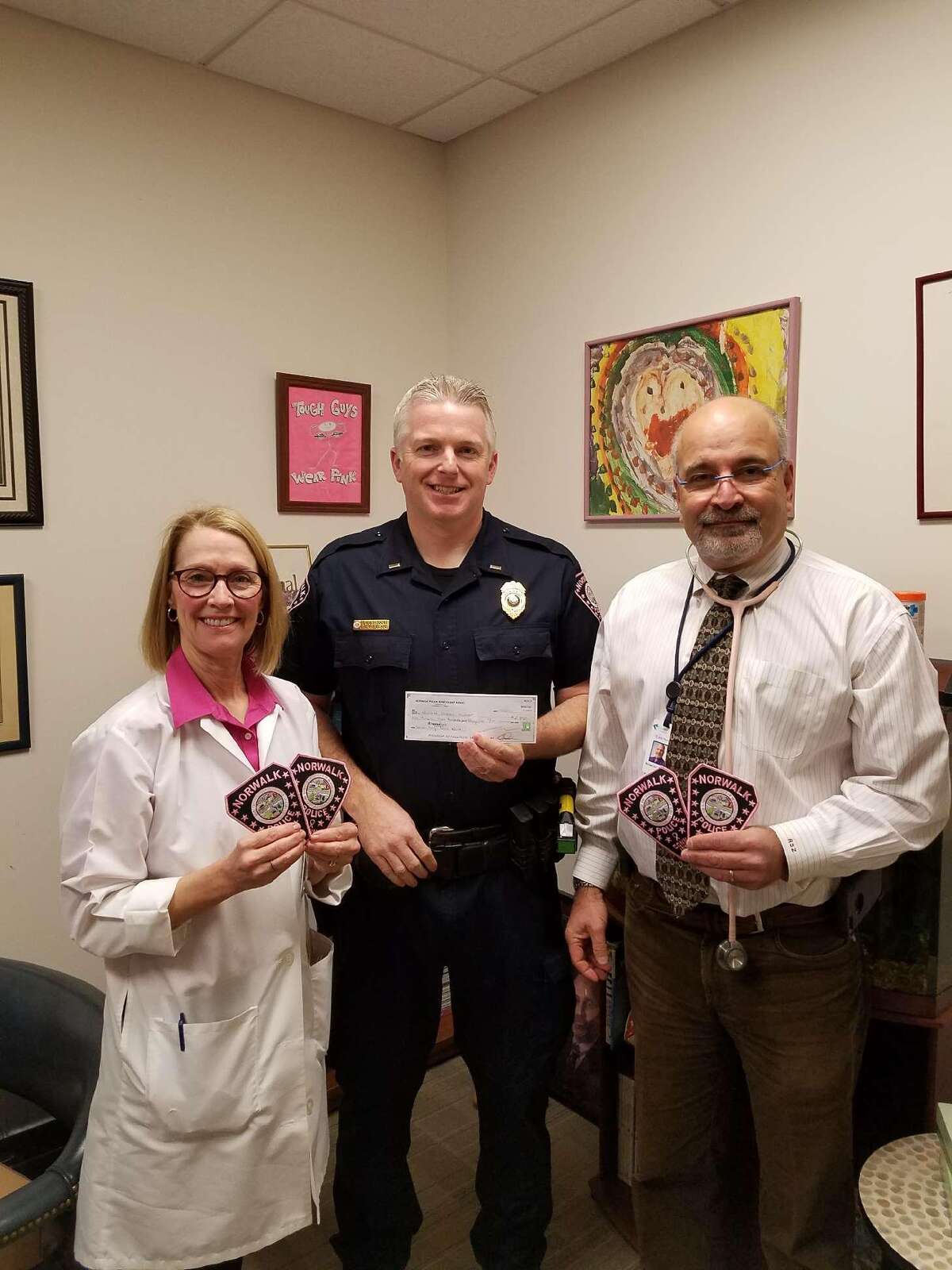 Norwalk police raise $3K to support breast cancer research