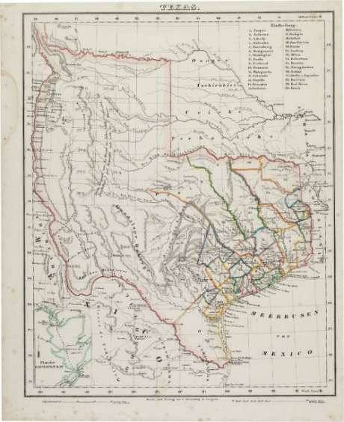 Historic Republic of Texas map back in official hands