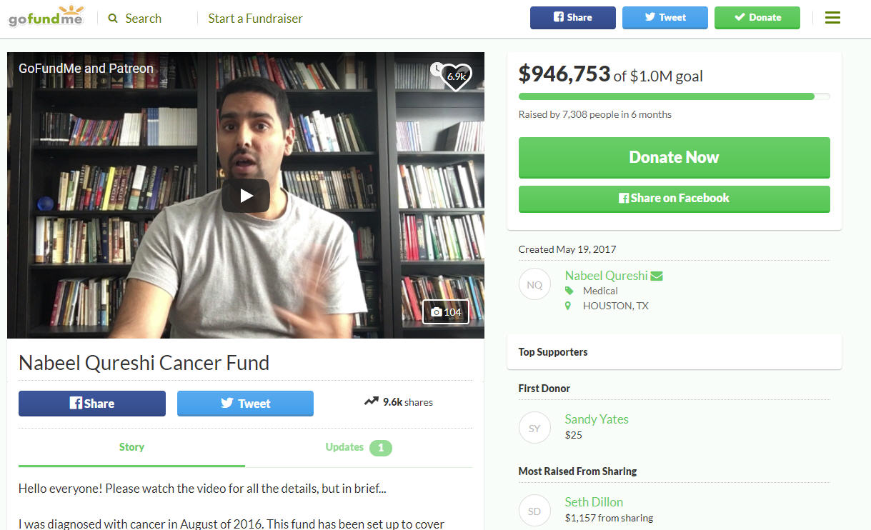 Houston's top GoFundMe campaigns in 2017