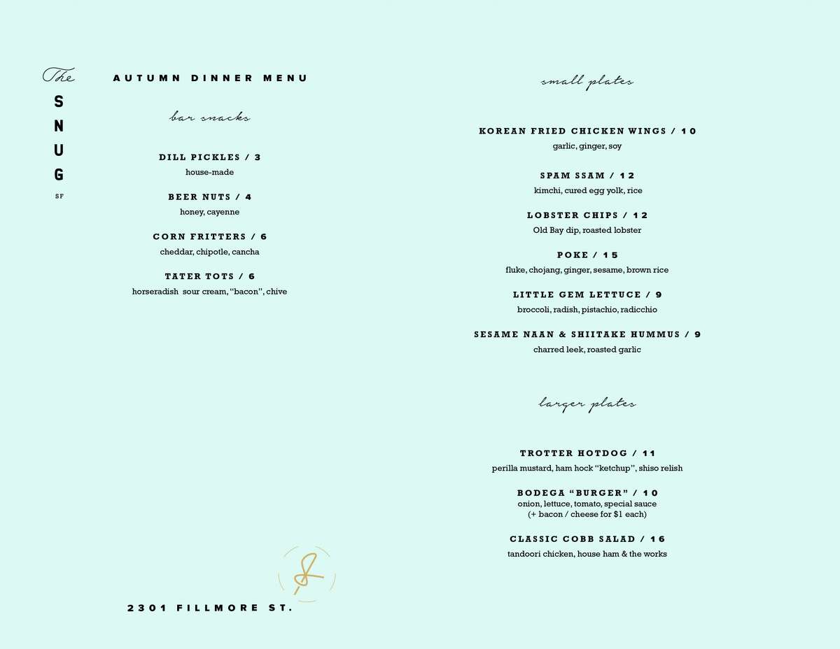 The Snug opens, bringing a new cocktail bar to Pacific Heights