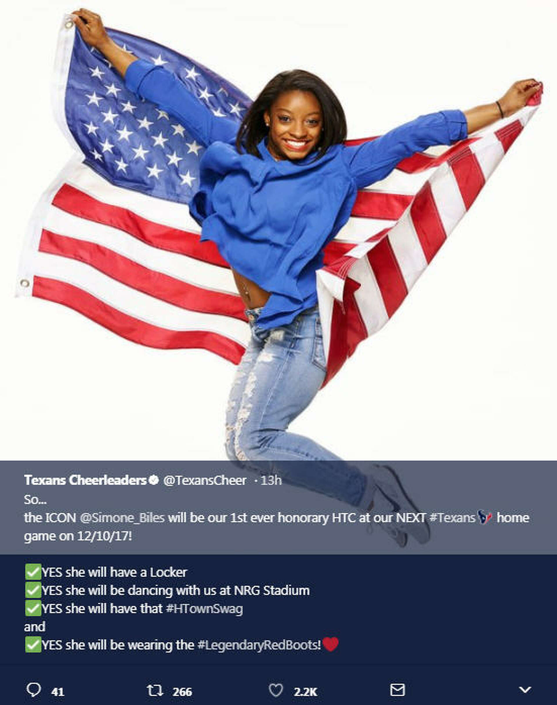 If UH adds gymnastics, Simone Biles would consider coaching