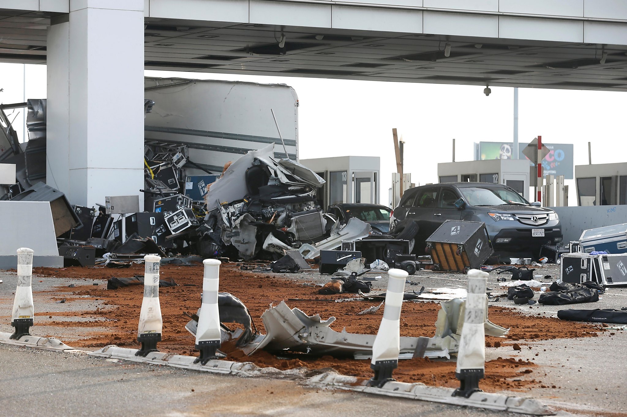 Bay Bridge tollbooth leveled in deadly weekend crash remains closed