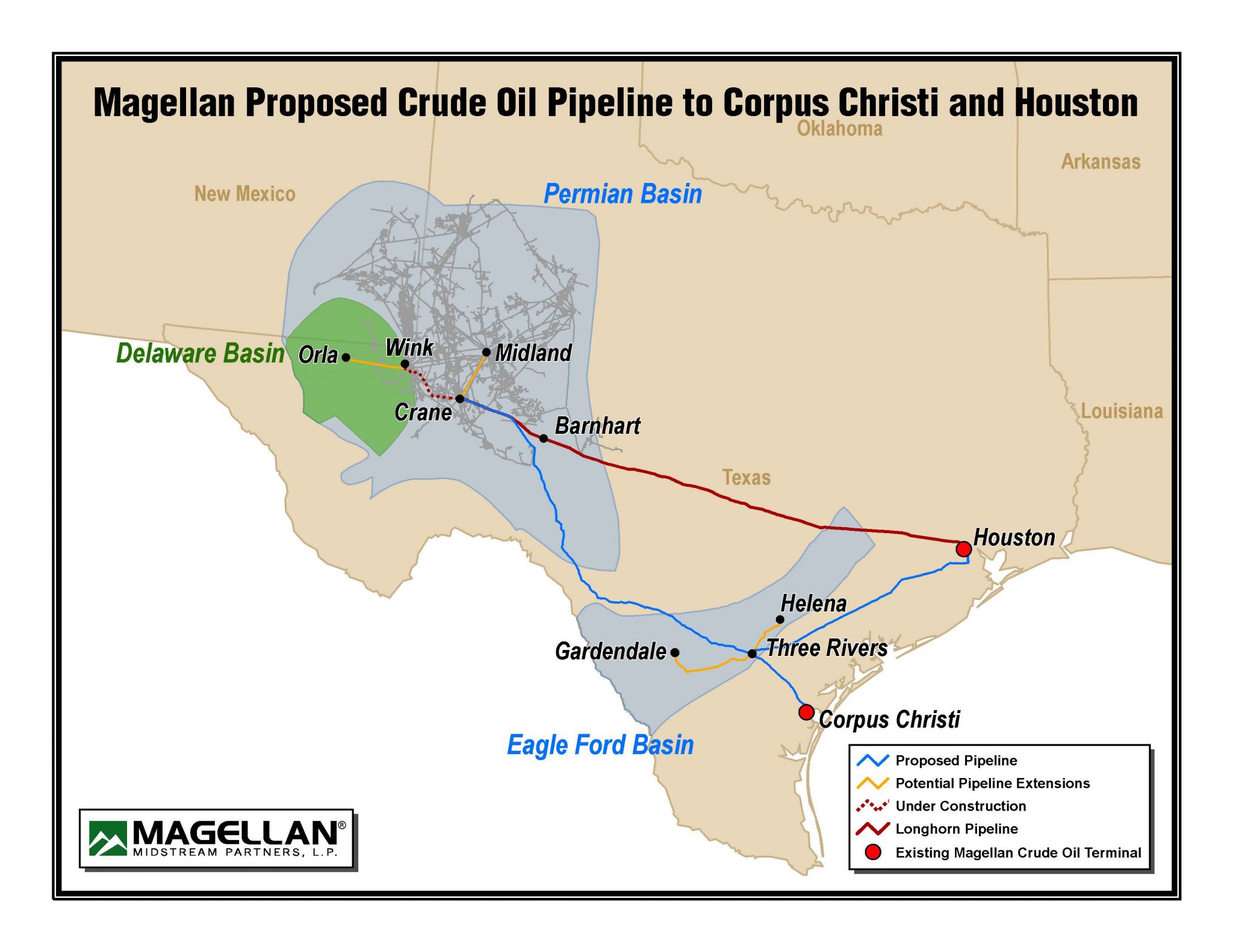 Magellan Midstream proposes Permian-Gulf Coast pipeline