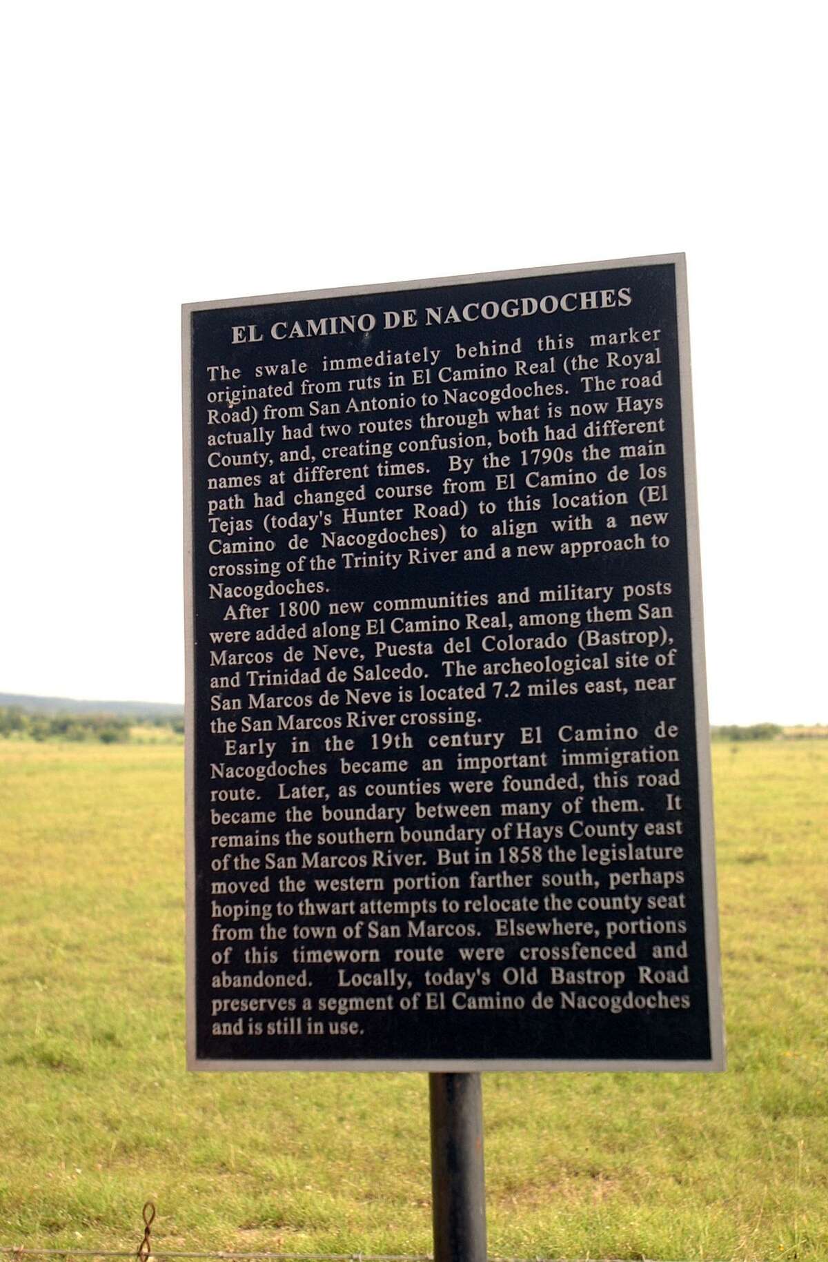 El Camino Real went through S.A. long before city was founded