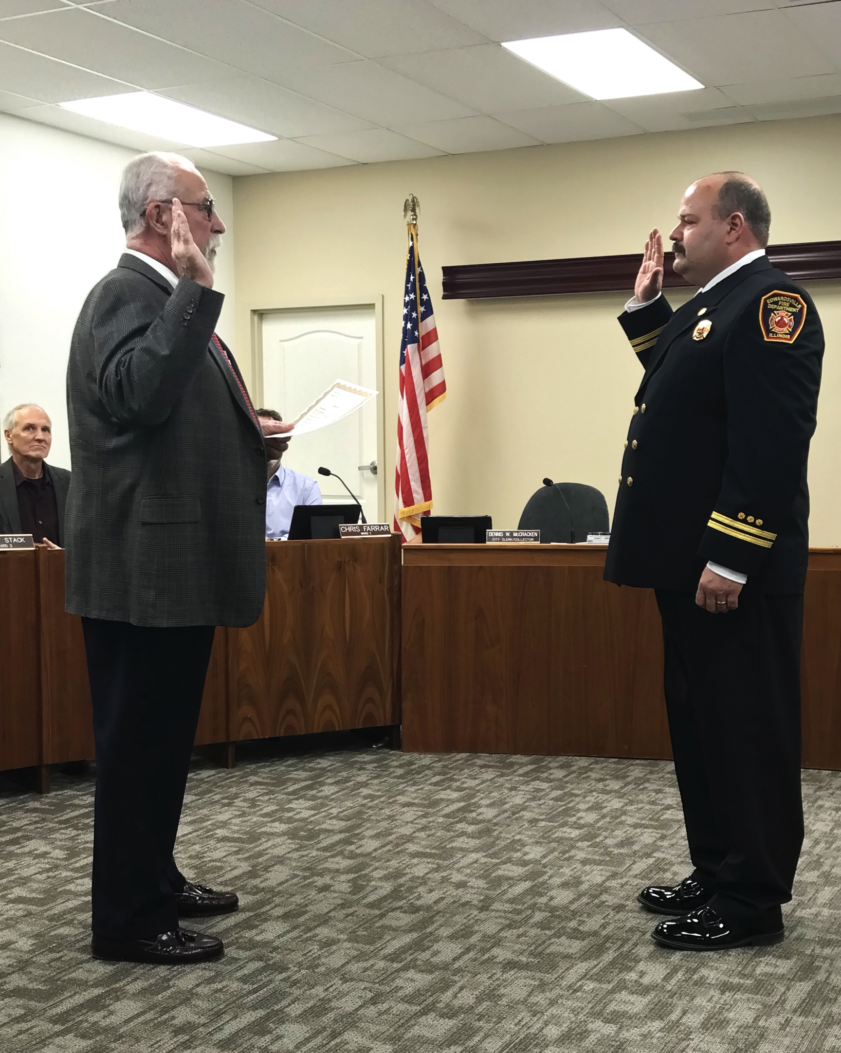 Captain James Whiteford promoted to deputy fire chief