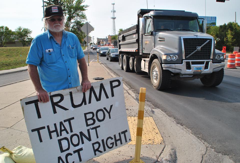 The Texas man behind one of the most popular anti-Trump signs in 2017