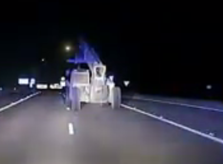 Video: S.A. man arrested after very low-speed chase in construction vehicle