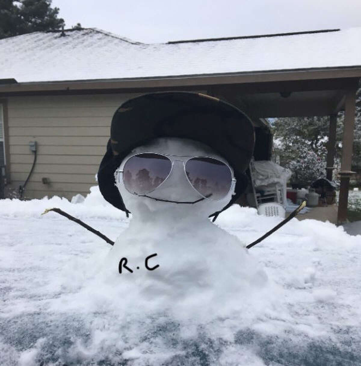 Snowmen are slowly taking over Houston