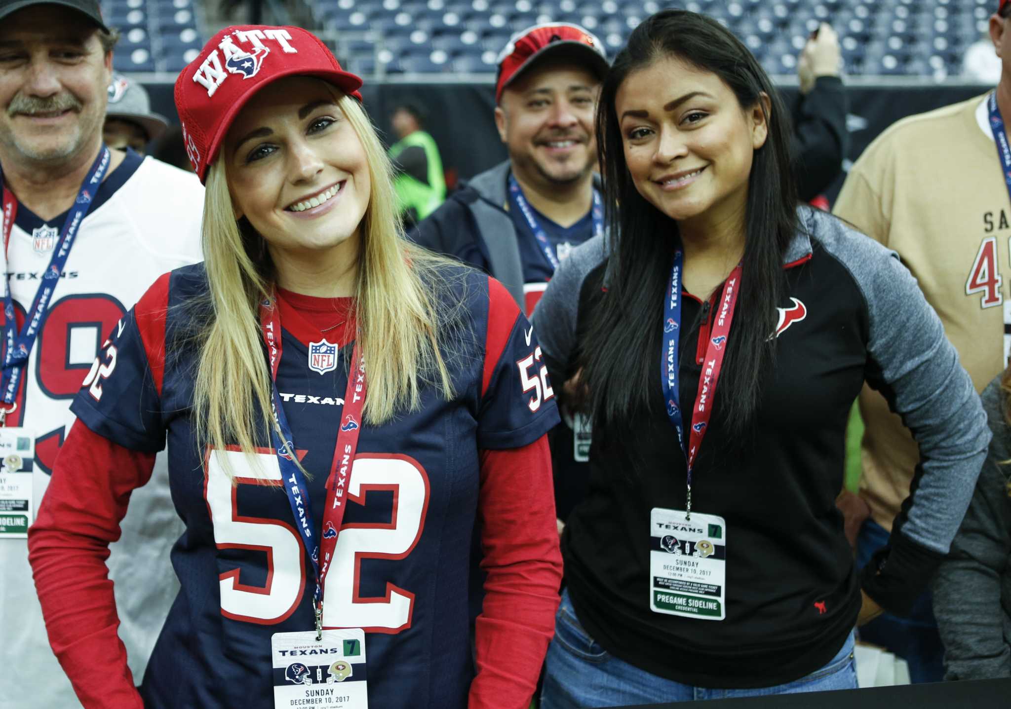 Texans fans at NRG Stadium for the 49ers game