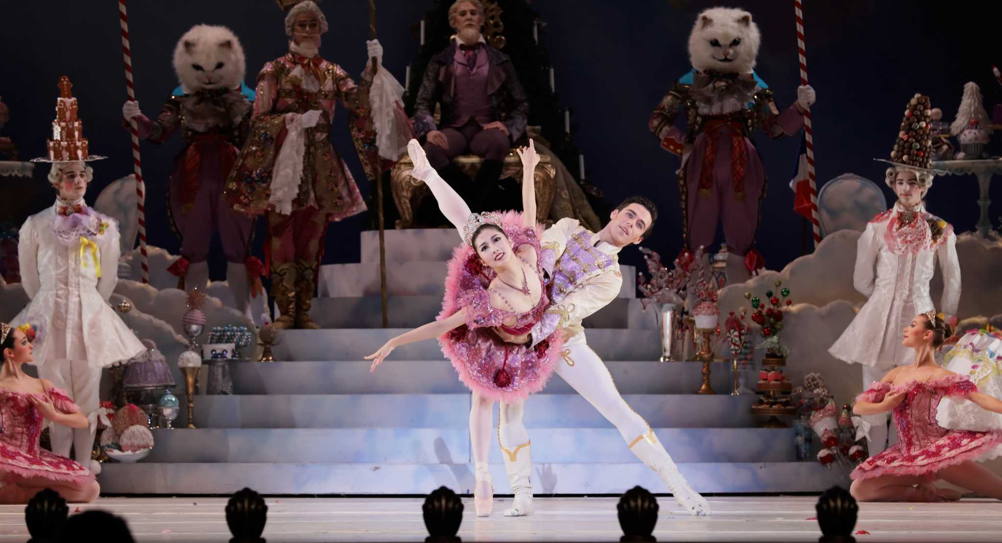 The snow goes on, beautifully for 'The Nutcracker'