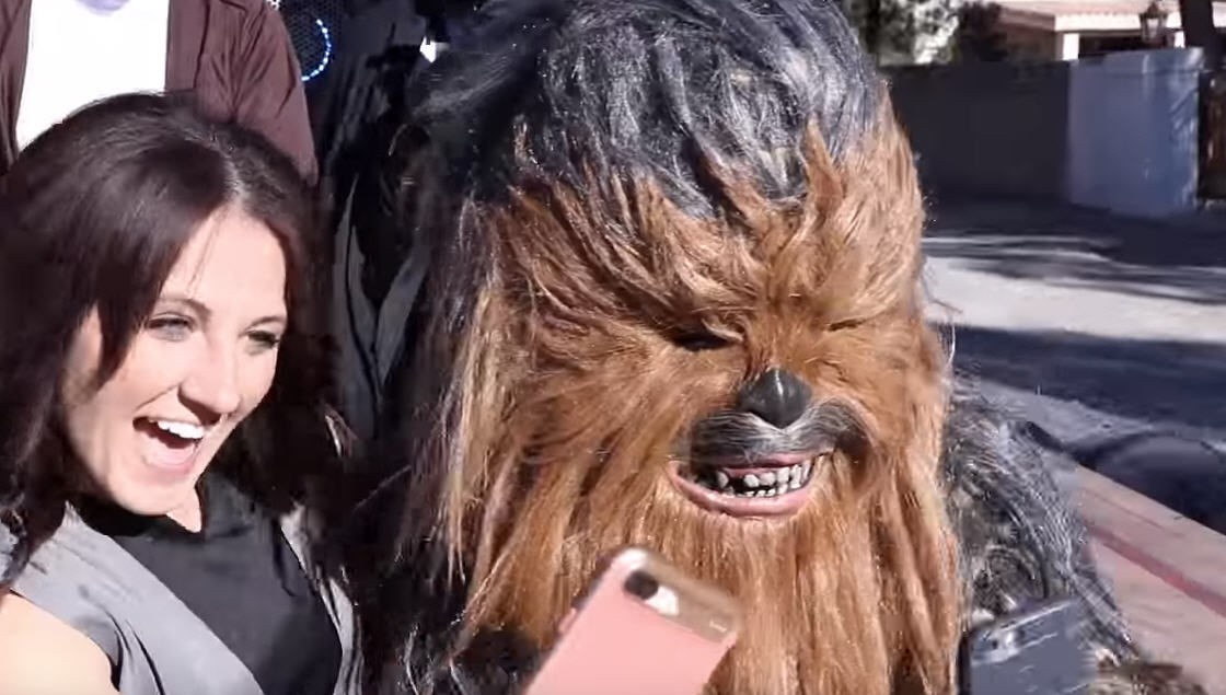WATCH: Chewbacca almost gets arrested in Las Vegas