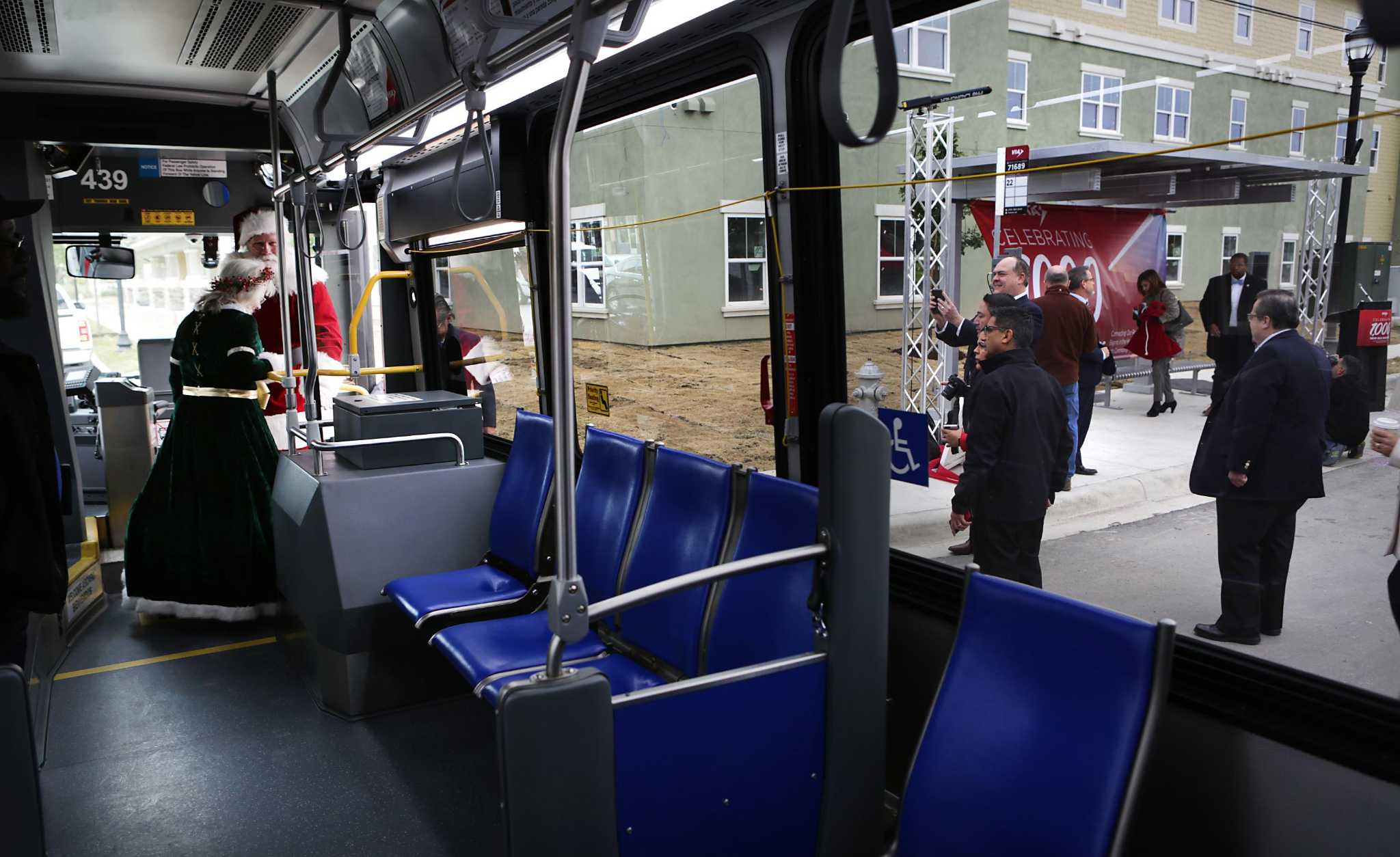 VIA shows off 1,000th “Next-Gen” bus shelter