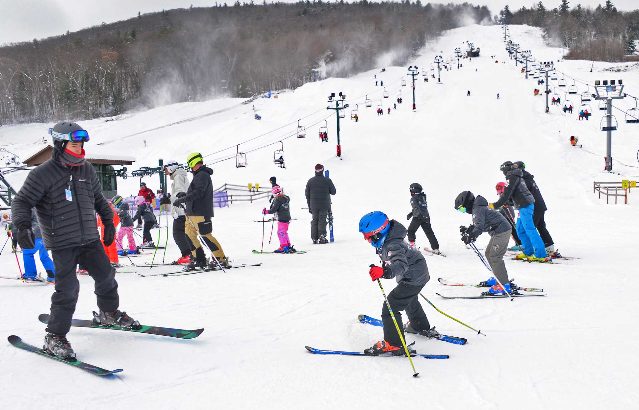 Ski resorts busy despite the cold