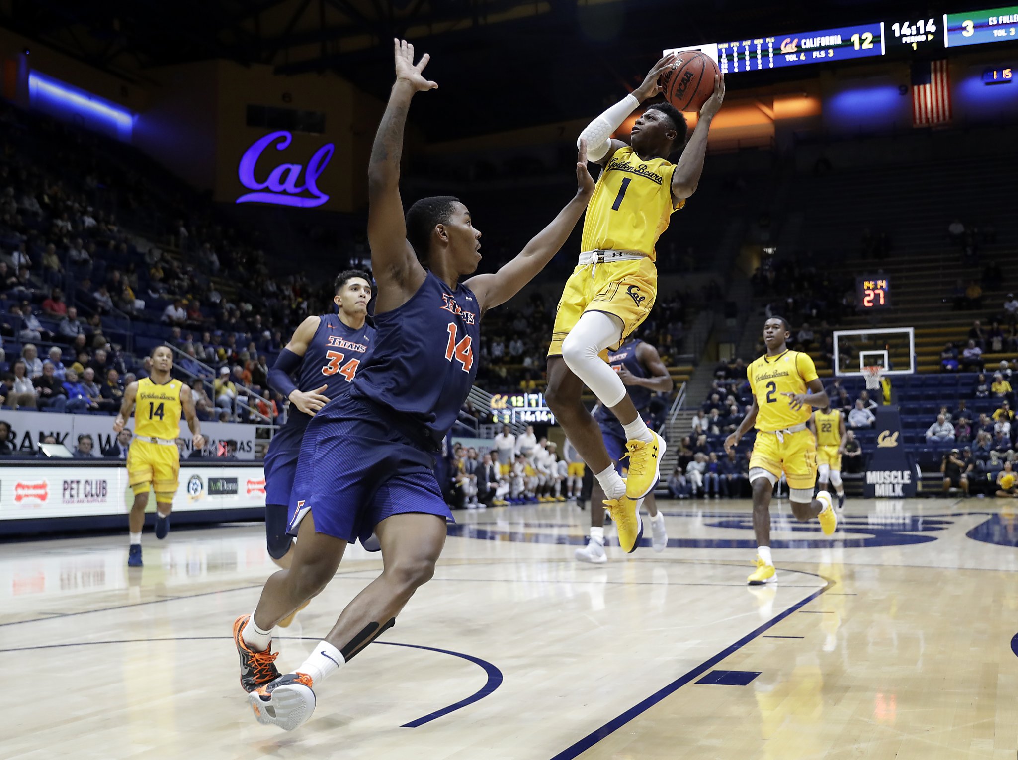 Cal men squeak out overtime victory vs. CS Fullerton