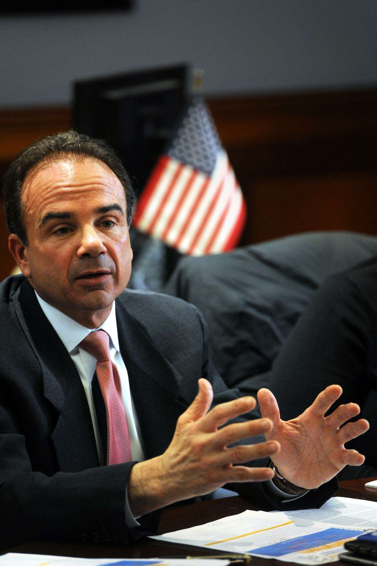 Joe Ganim campaign across state clocked at 100 mph