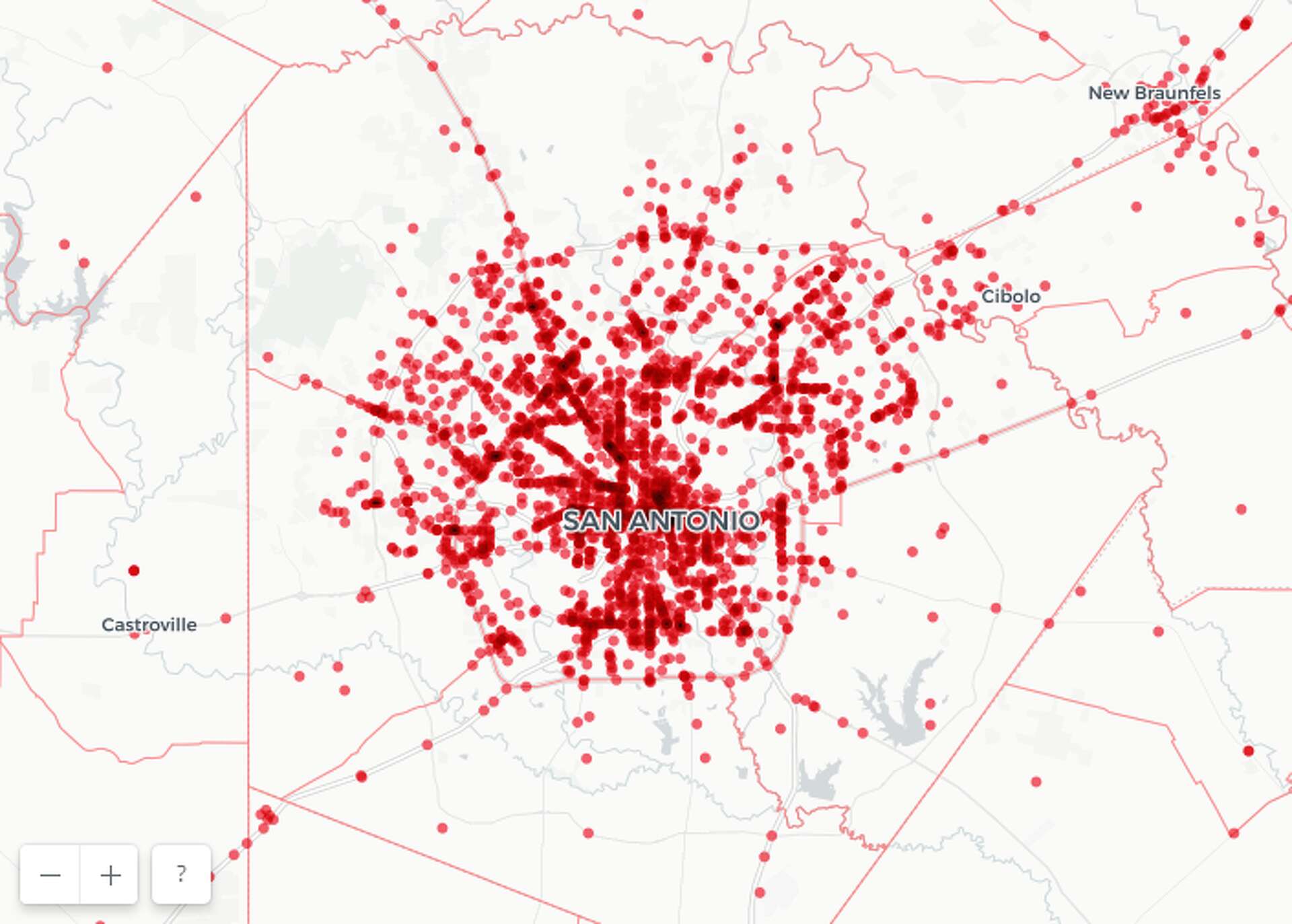 Map shows Texas' most dangerous places for pedestrians