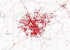 Map shows Texas' most dangerous places for pedestrians