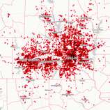 Map shows Texas' most dangerous places for pedestrians - Houston Chronicle