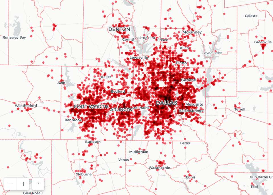 Map shows Texas' most dangerous places for pedestrians