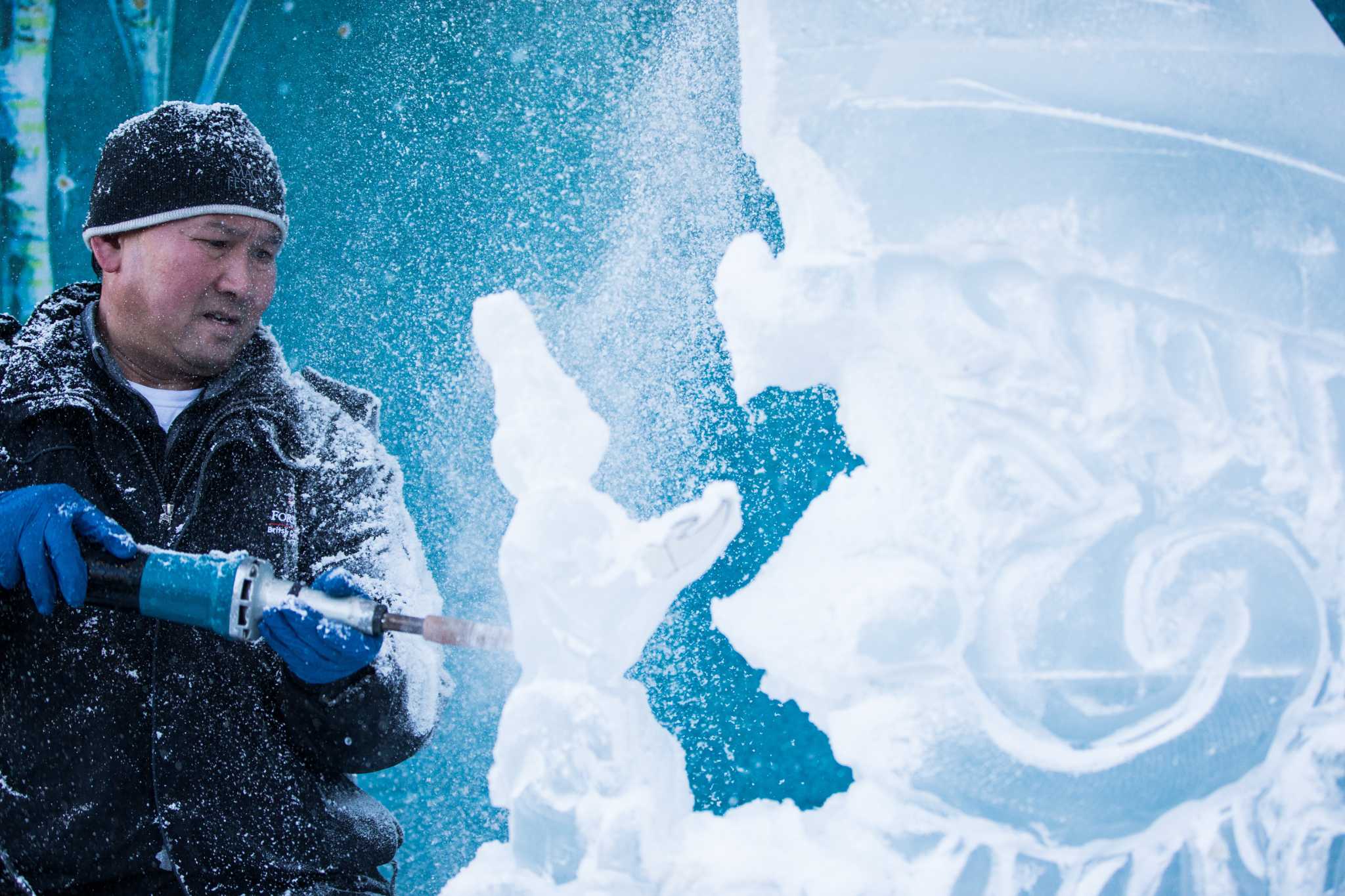Ice carving stands out at Winterfest
