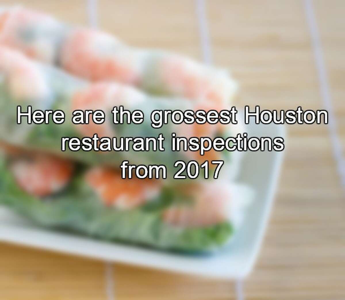 Houston Restaurant Violations (Jan. 3-10)