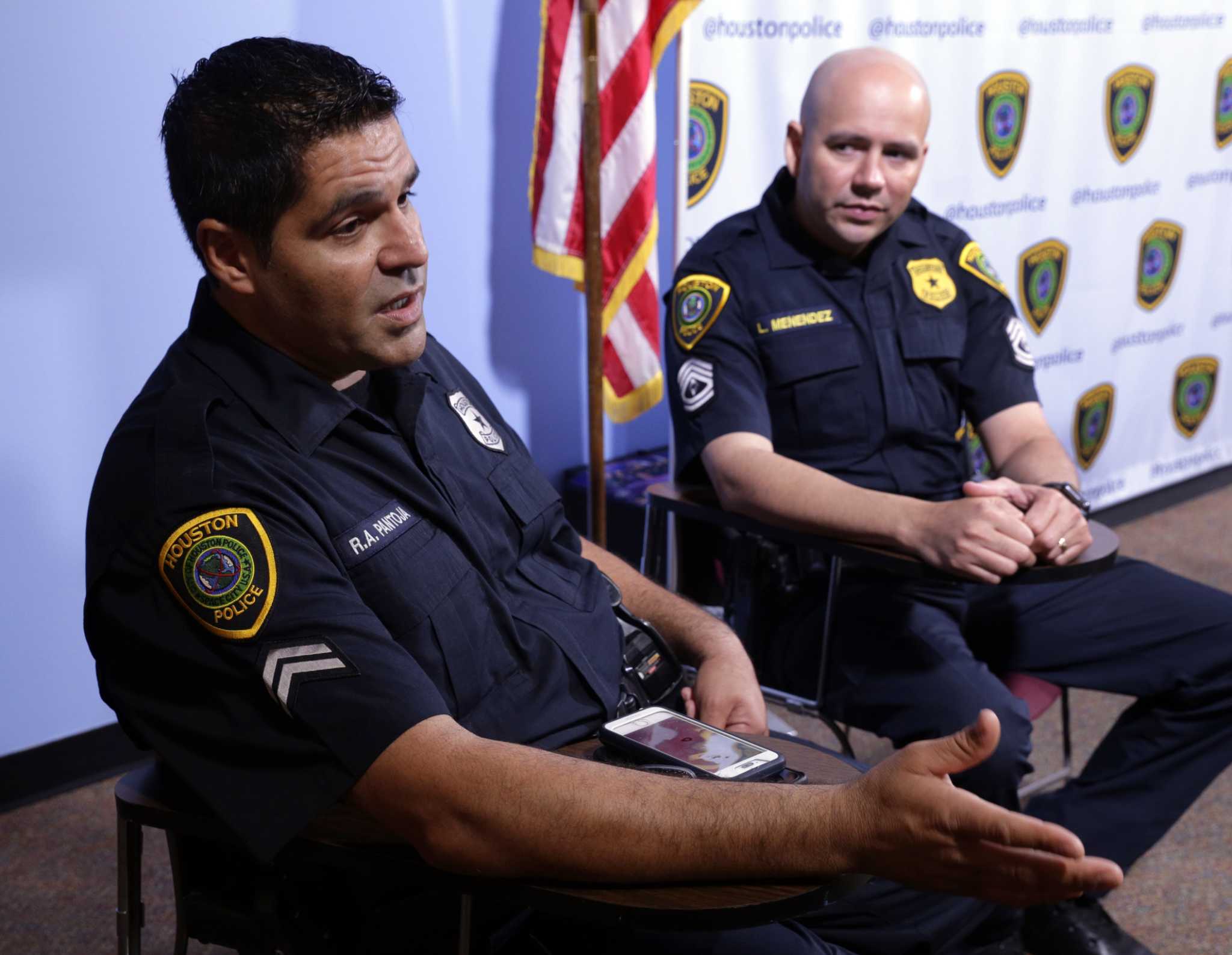 Two Houston police officers discuss their time in Puerto Rico